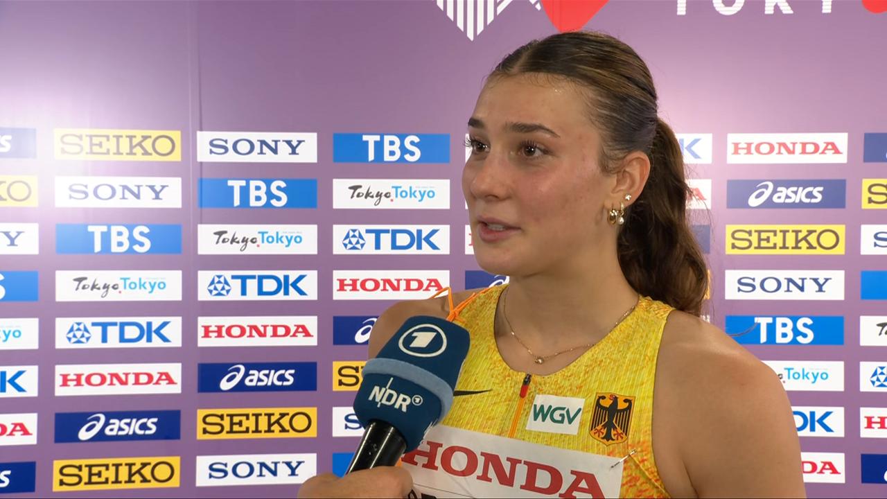 Leichtathletik-WM Tokio: Siebenkämpferin Sandrina Sprengel im Interview ...