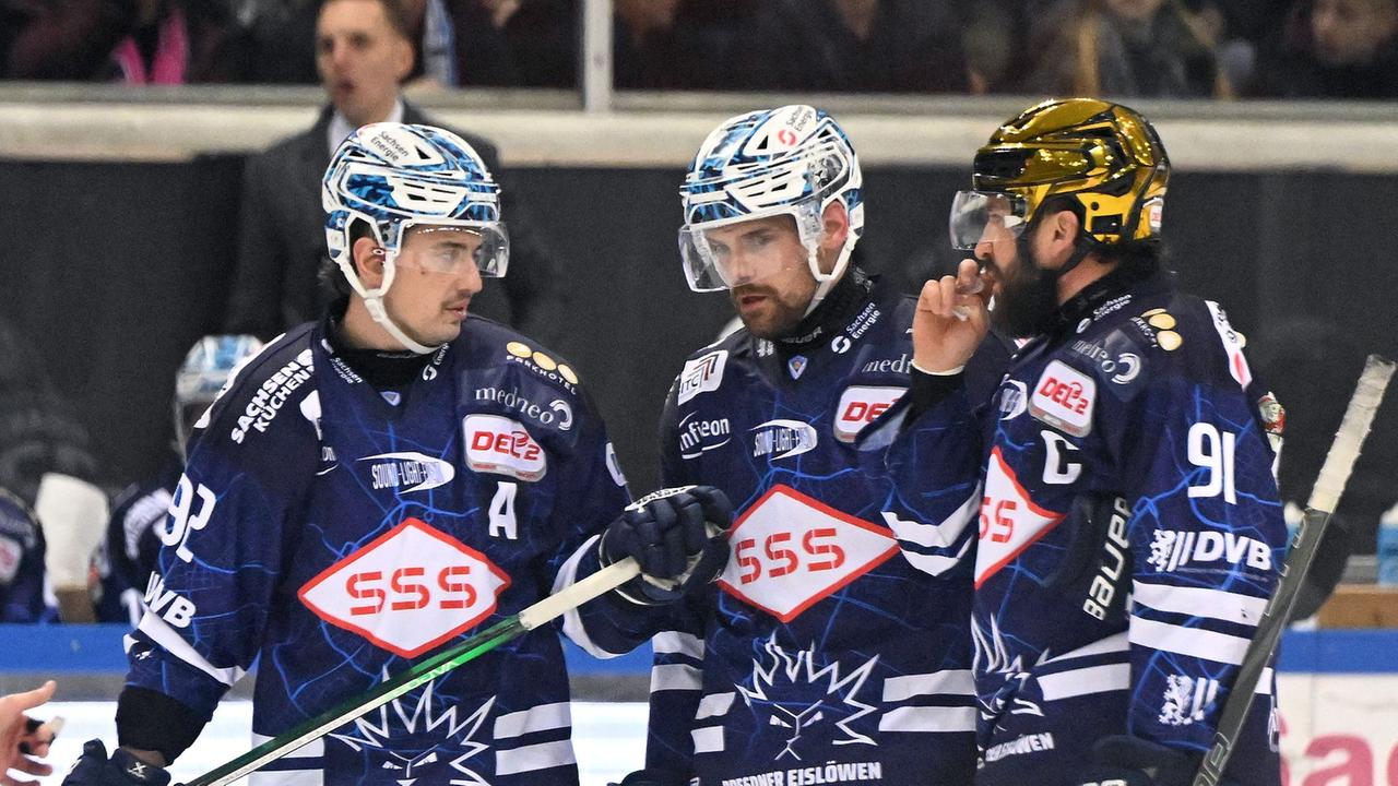 Eishockey | DEL2: Sieg im dritten Spiel: Eislöwen kratzen gegen ...
