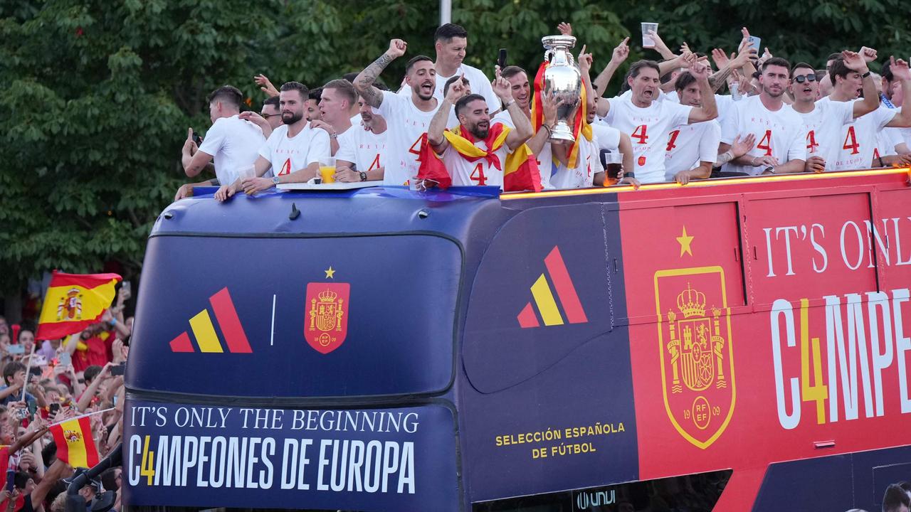 Vierter EM-Titel : Spanische Mannschaft lässt sich in Madrid feiern ...