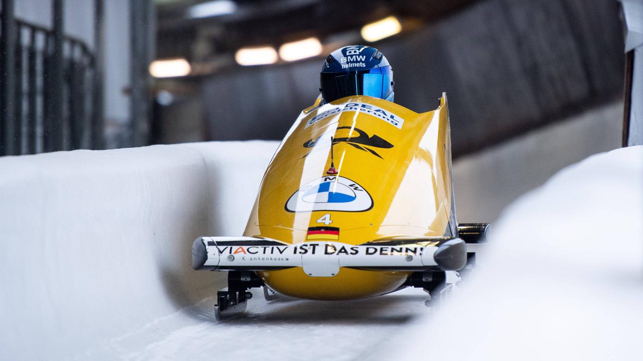 Wintersport: WM in Winterberg - der 1. und 2. Lauf im Monobob in der ...