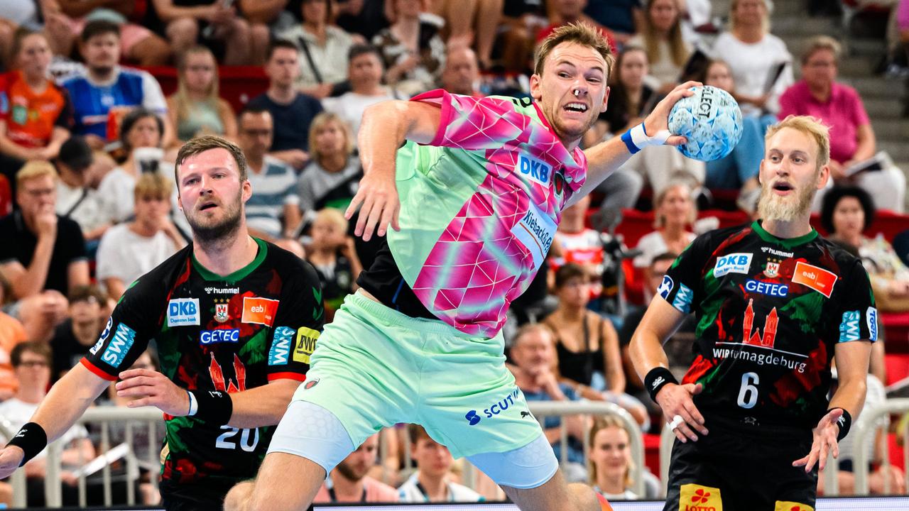 Handball-Supercup: Berliner Mathias Gidsel - "Schwer zu sagen ...