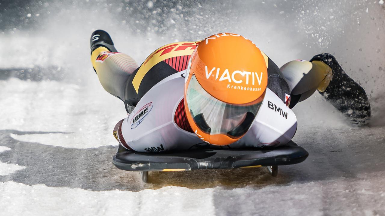 Wintersport in Winterberg: Der 1. Lauf der Frauen bei der Skeleton-WM ...
