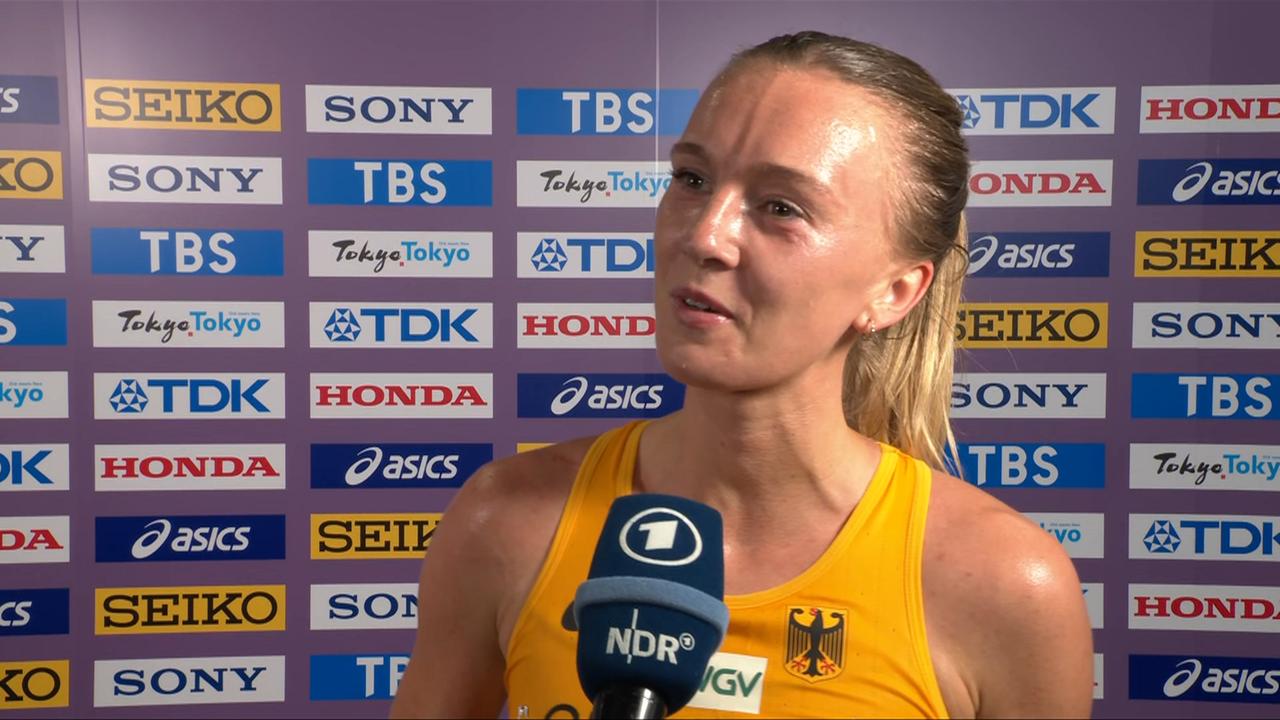 Leichtathletik-WM in Tokio: Lea Meyer im Sportschau-Interview | sportschau.de