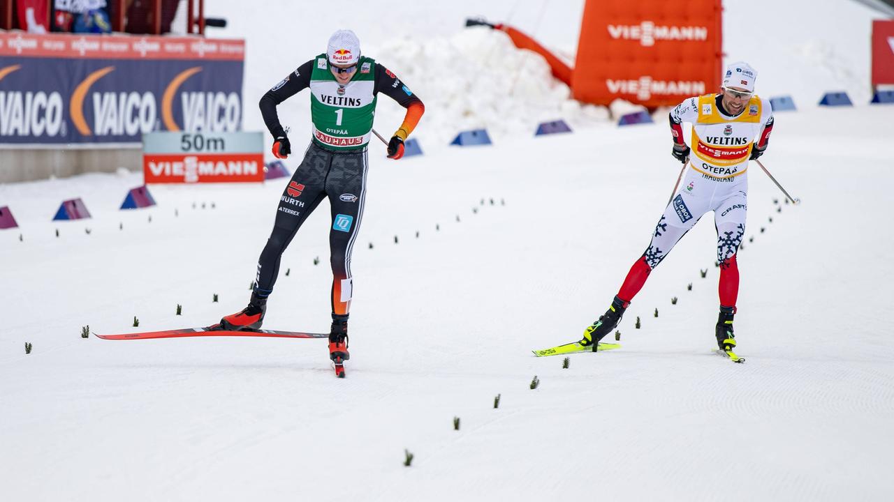 Nordische Kombination in Oslo - Vinzenz Geiger gewinnt nach furiosem Schlussspurt | sportschau.de