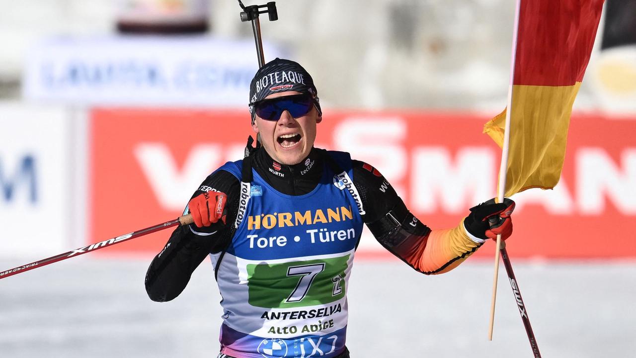 Biathlon-Weltcup in Antholz: Volltreffer-Party - Voigt/Strelow laufen zum überlegenen Sieg ...