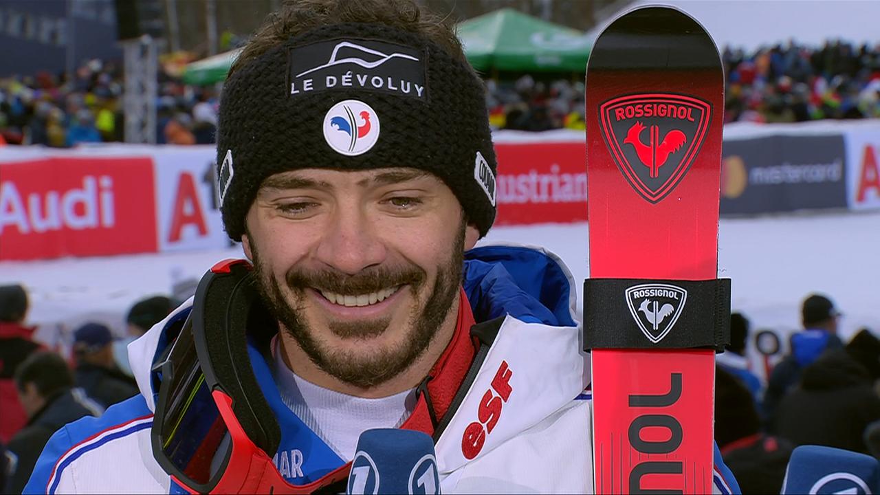 Hundertstel-Krimi auf der Streif: Cyprien Sarrazin - "Diese Saison ist verrückt" | sportschau.de