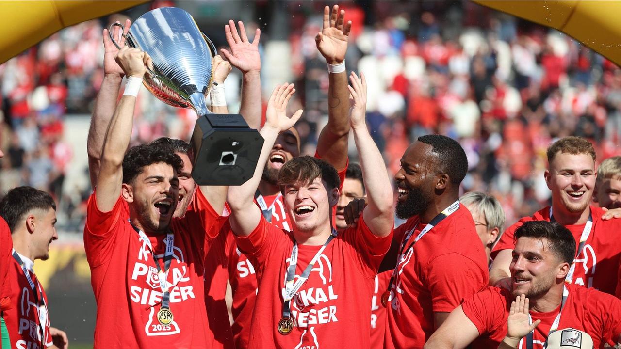Landespokal Sachsen-Anhalt: Hallescher FC zittert sich zum Pokalsieg ...